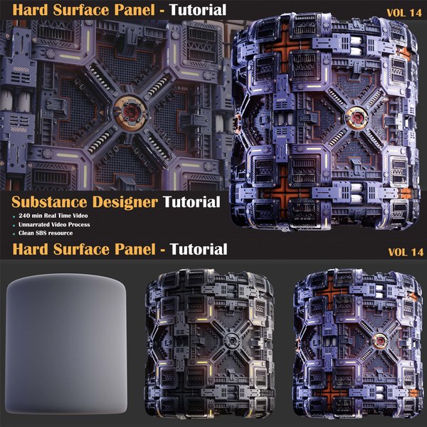 modelo 3d Tutorial de paneles de superficie dura - VOL 14 - TurboSquid 2272774