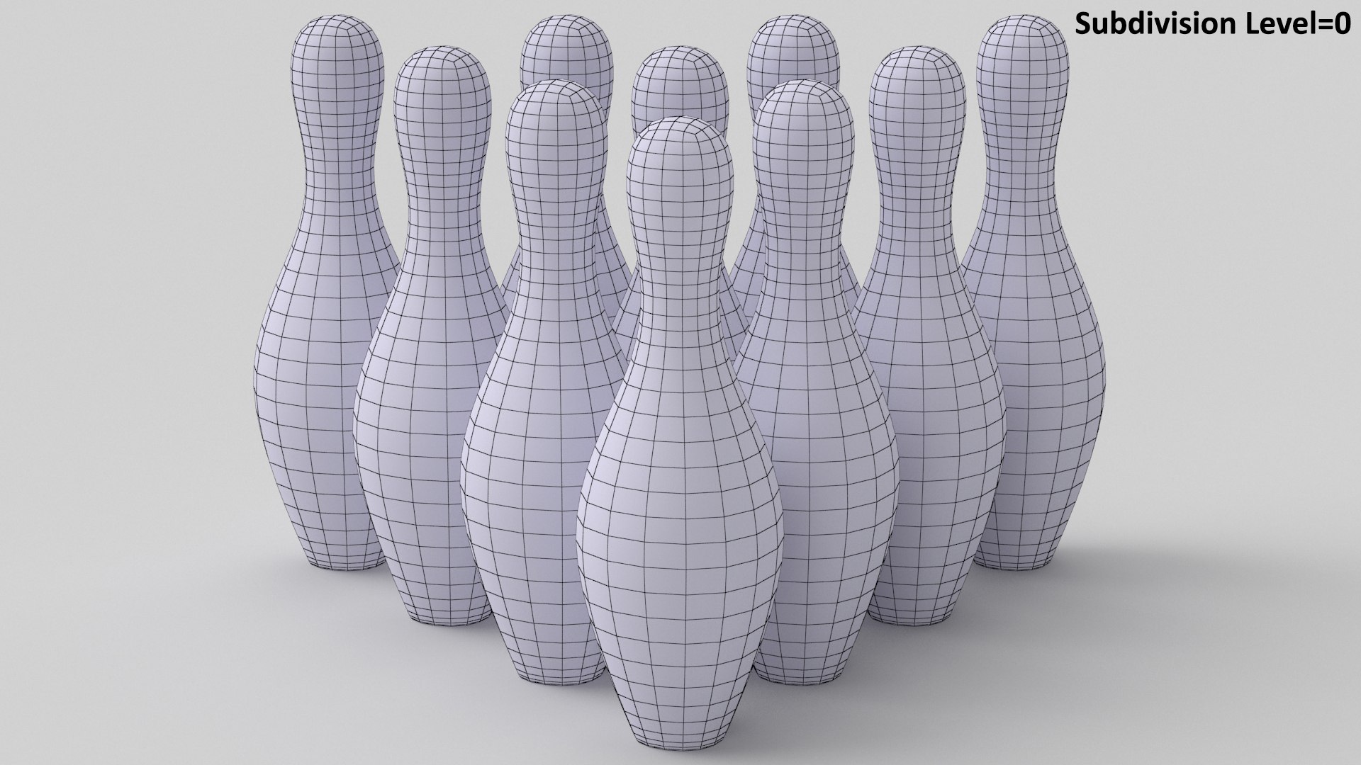 3D Model Bowling Pins - TurboSquid 1981336