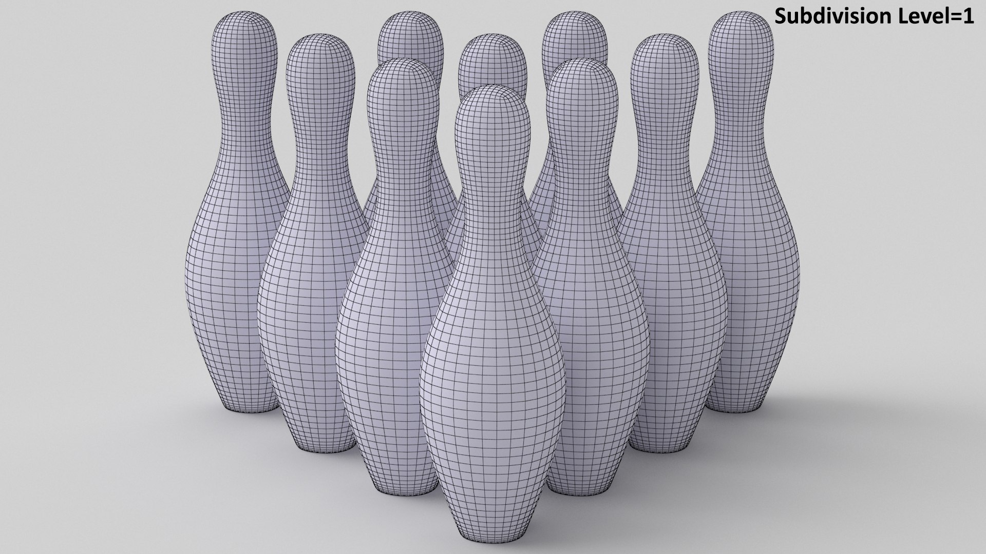 3D Model Bowling Pins - TurboSquid 1981336