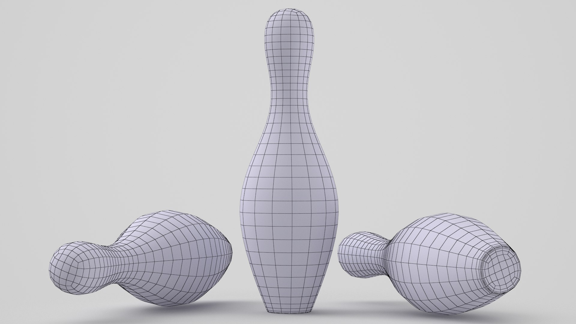 3D Model Bowling Pins - TurboSquid 1981336