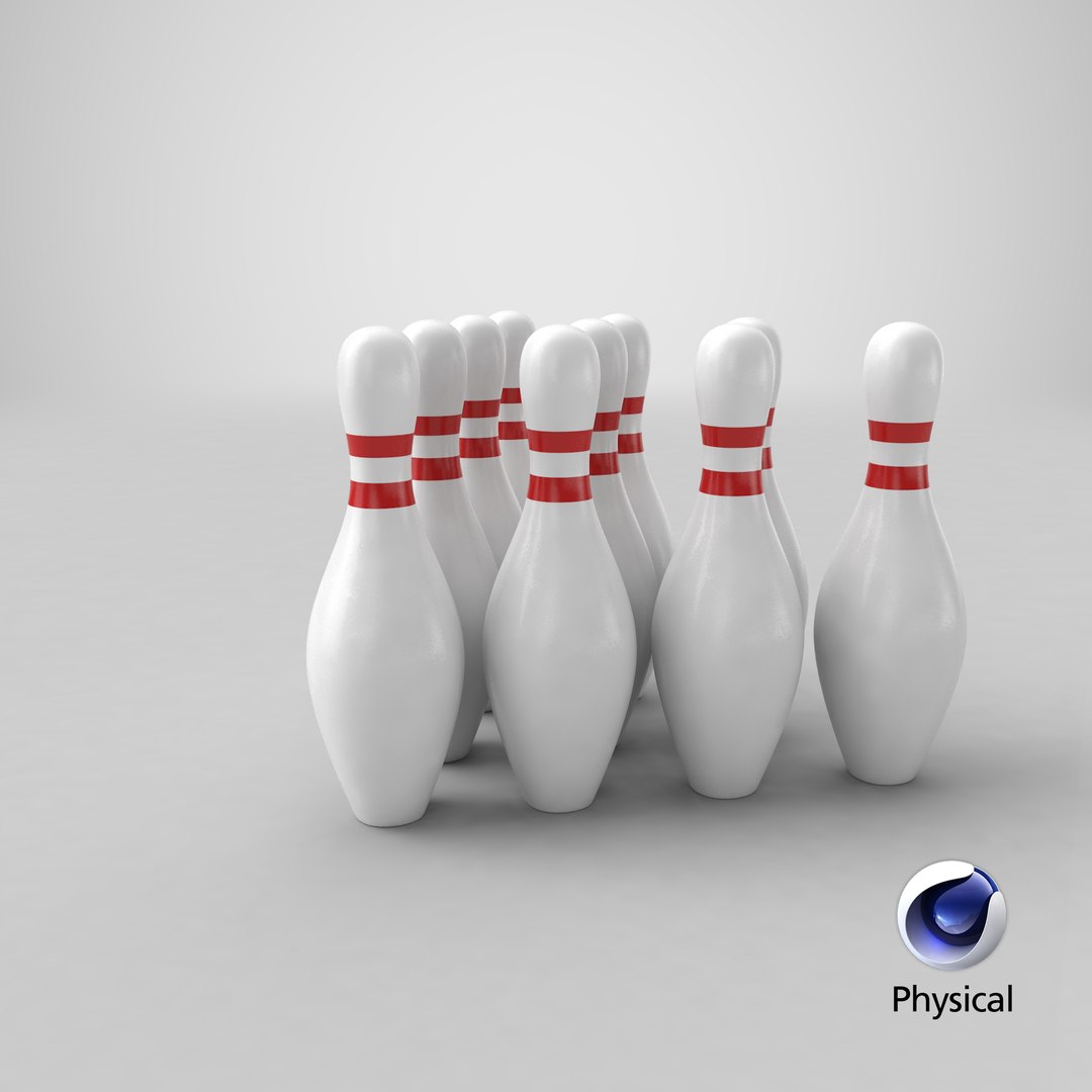 3D Model Bowling Pins - TurboSquid 1981336