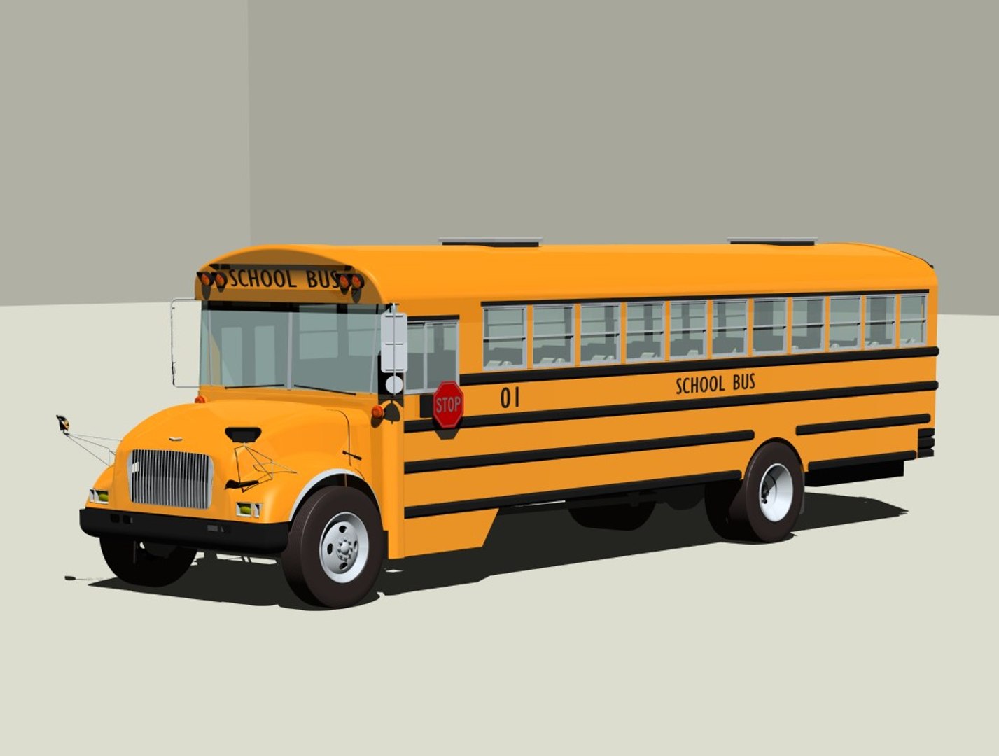 3D School Bus - TurboSquid 240564
