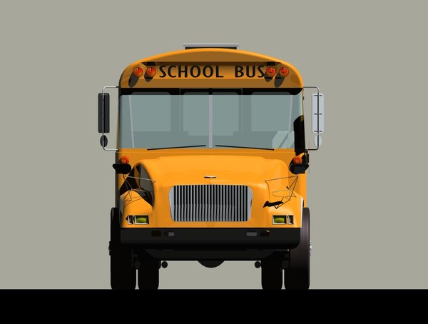 3D AutoCAD drawing school bus dwg