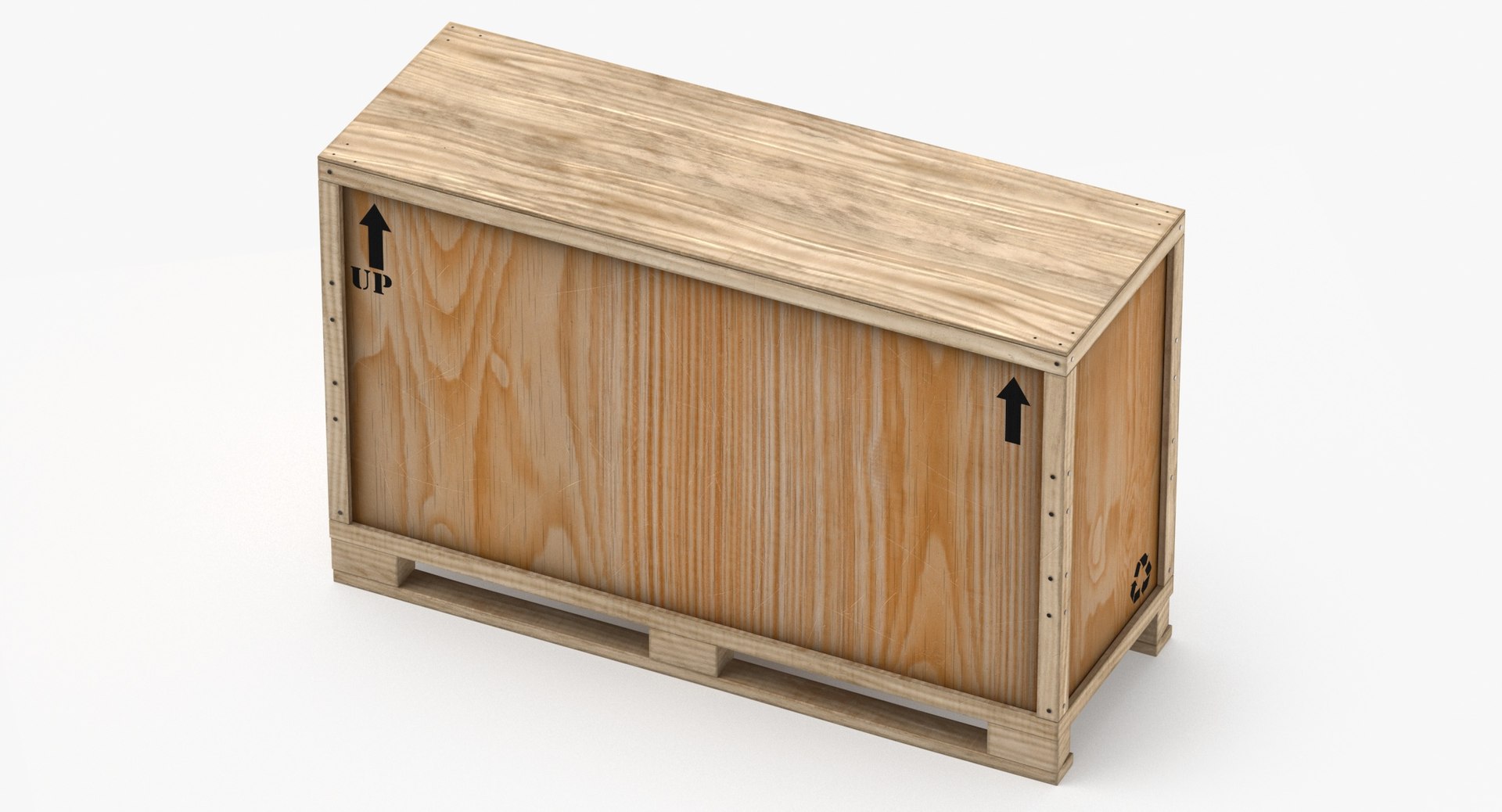 3D Model Cargo Wooden Crate 03 - TurboSquid 1969449