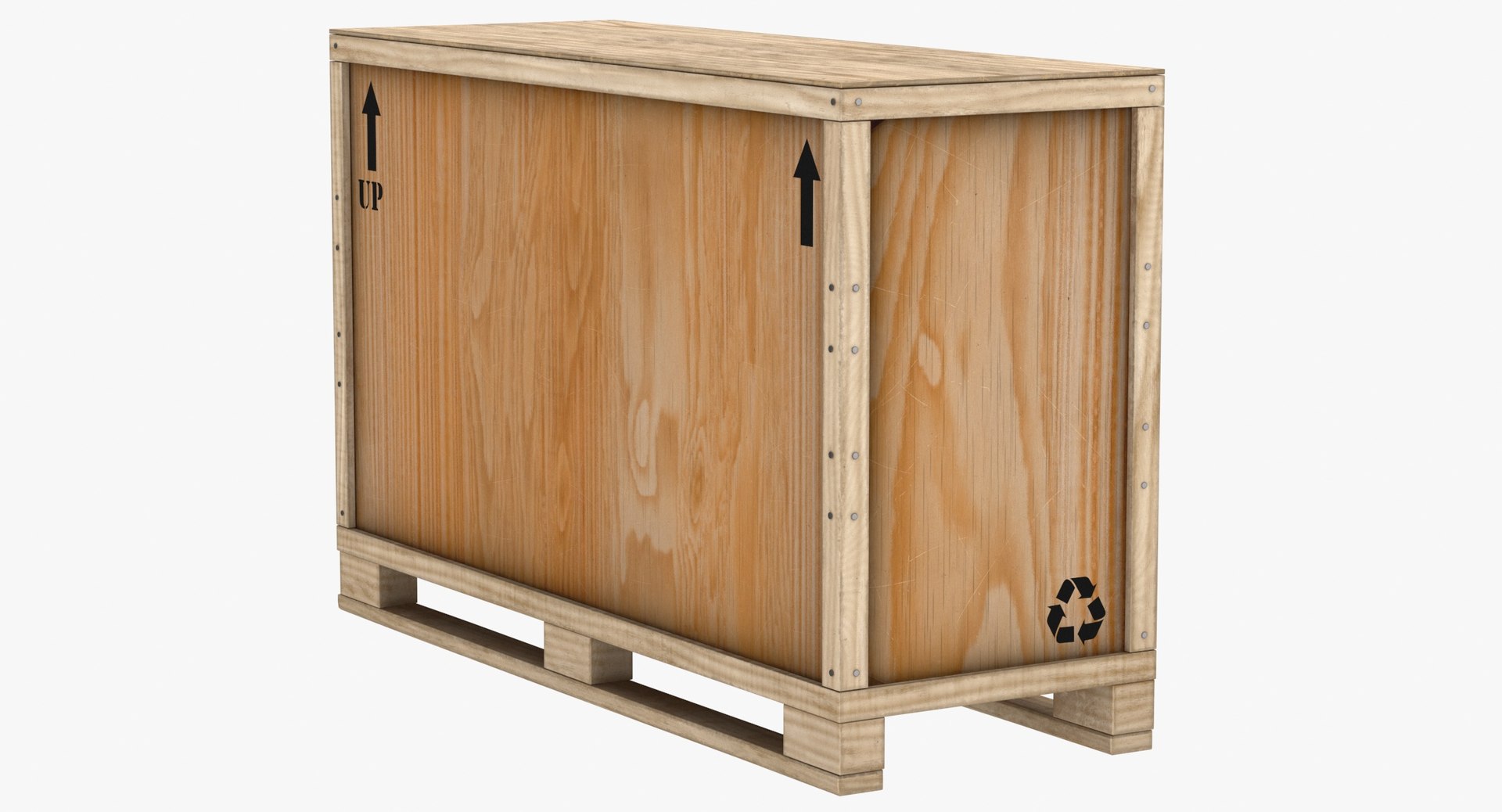 3D Model Cargo Wooden Crate 03 - TurboSquid 1969449