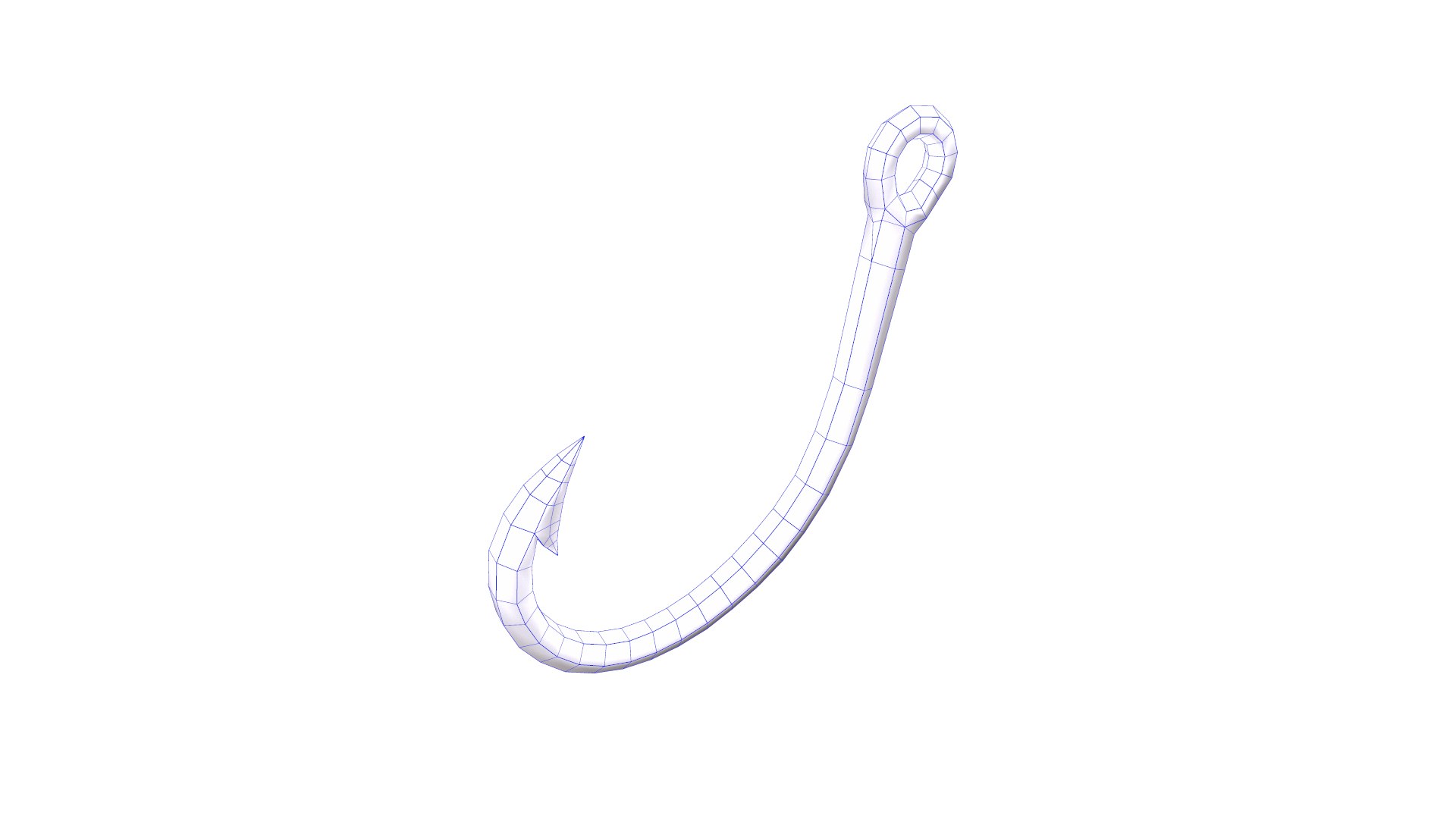 3D basic fishing hook model - TurboSquid 1586487