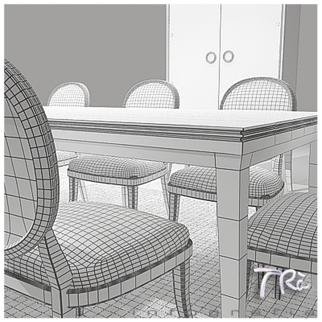 3d Model Dinning Room Table