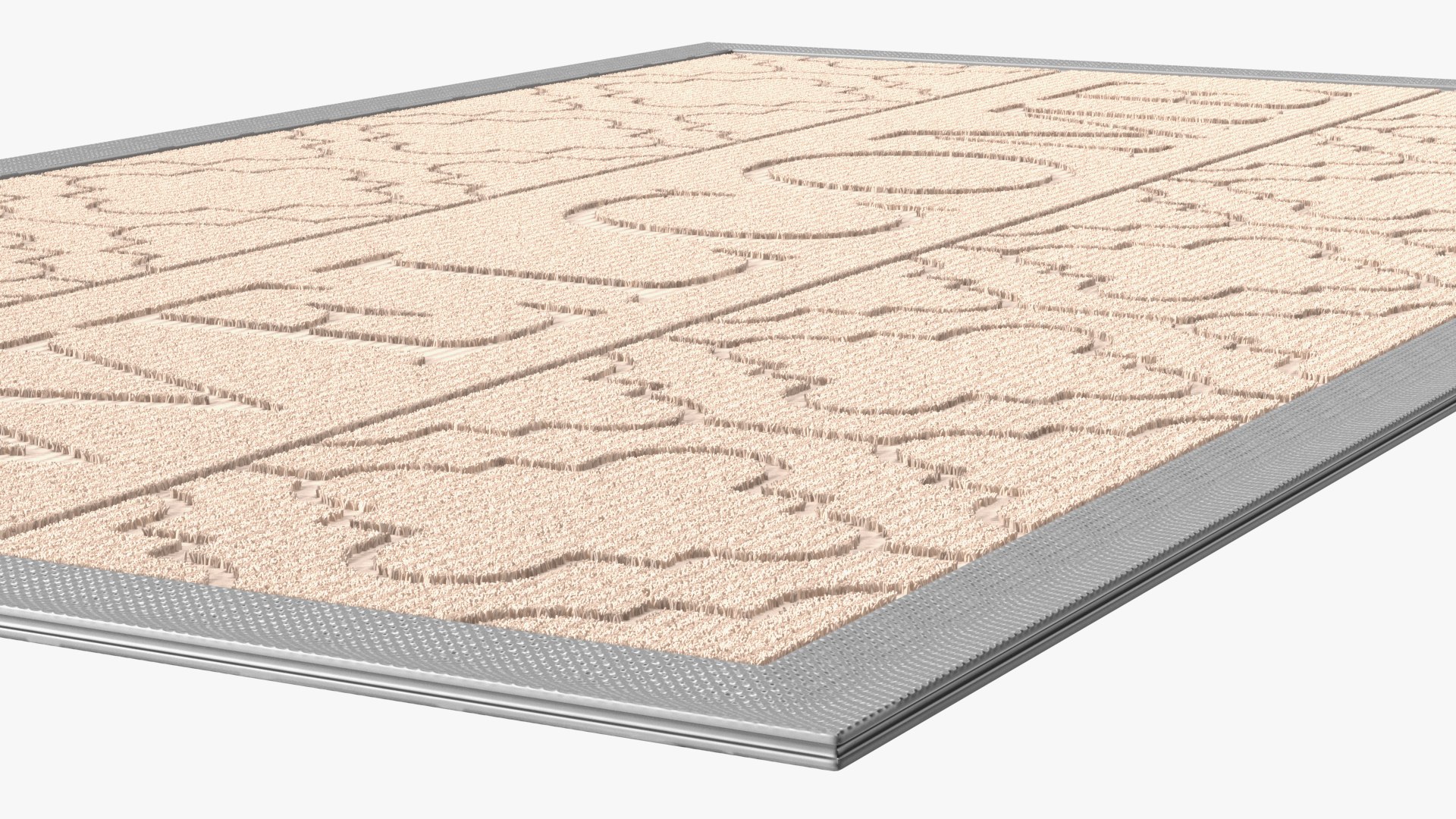 Brown Rectangular Door Mats Fur Model - TurboSquid 2136787