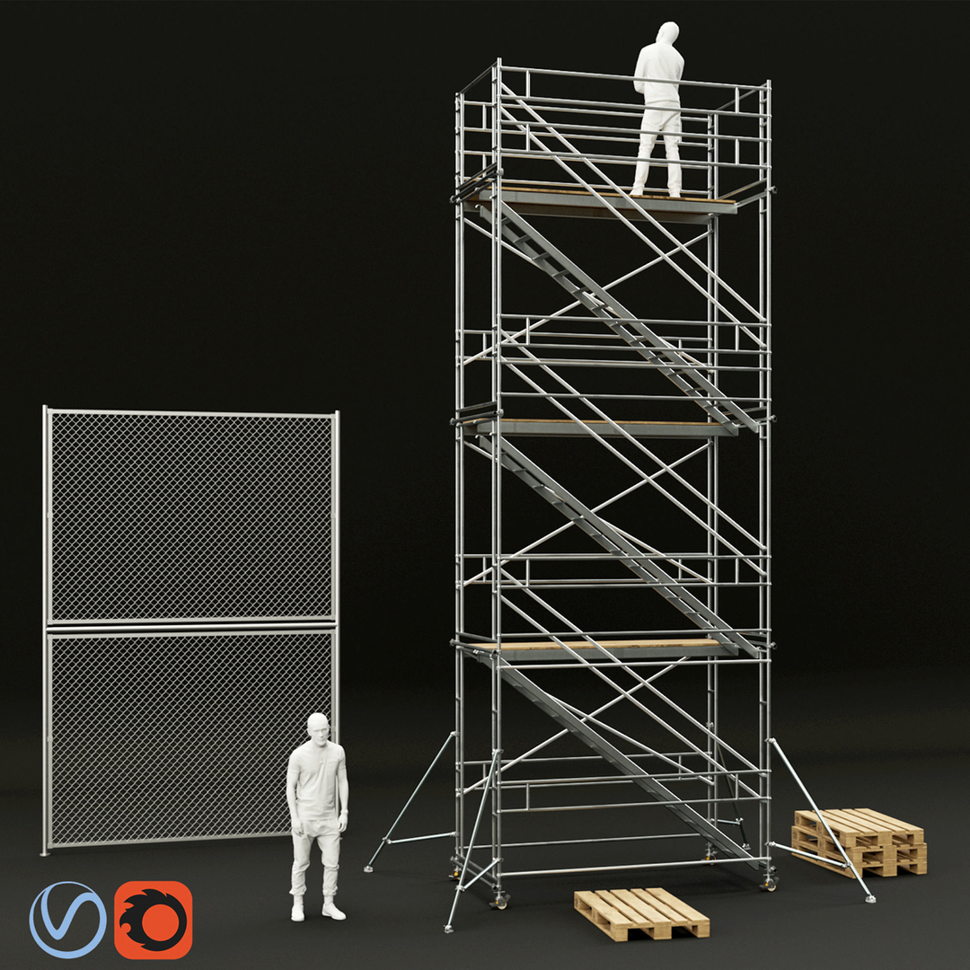 3D scaffolding - TurboSquid 1504974