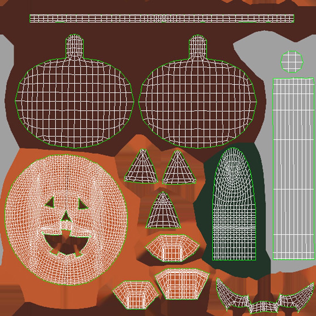 Halloween pumpkin shaped candy on stick 2 model - TurboSquid 1923806