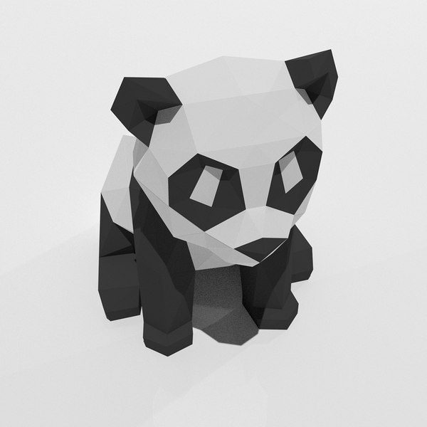 modelo 3d PAPERCRAFT DE PANDA - TurboSquid 1852112