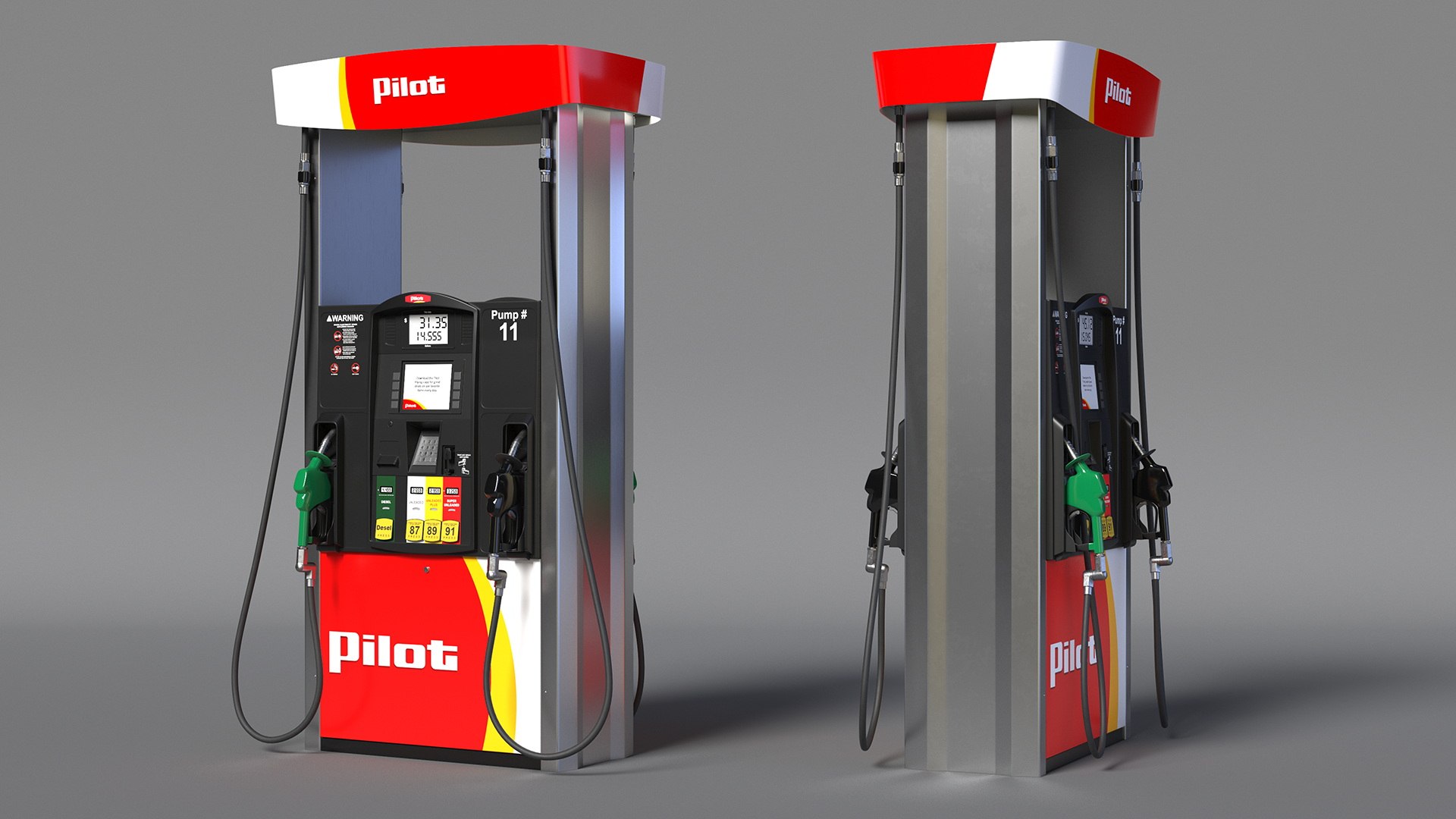 3D Gas Pump Pilot - TurboSquid 2277641