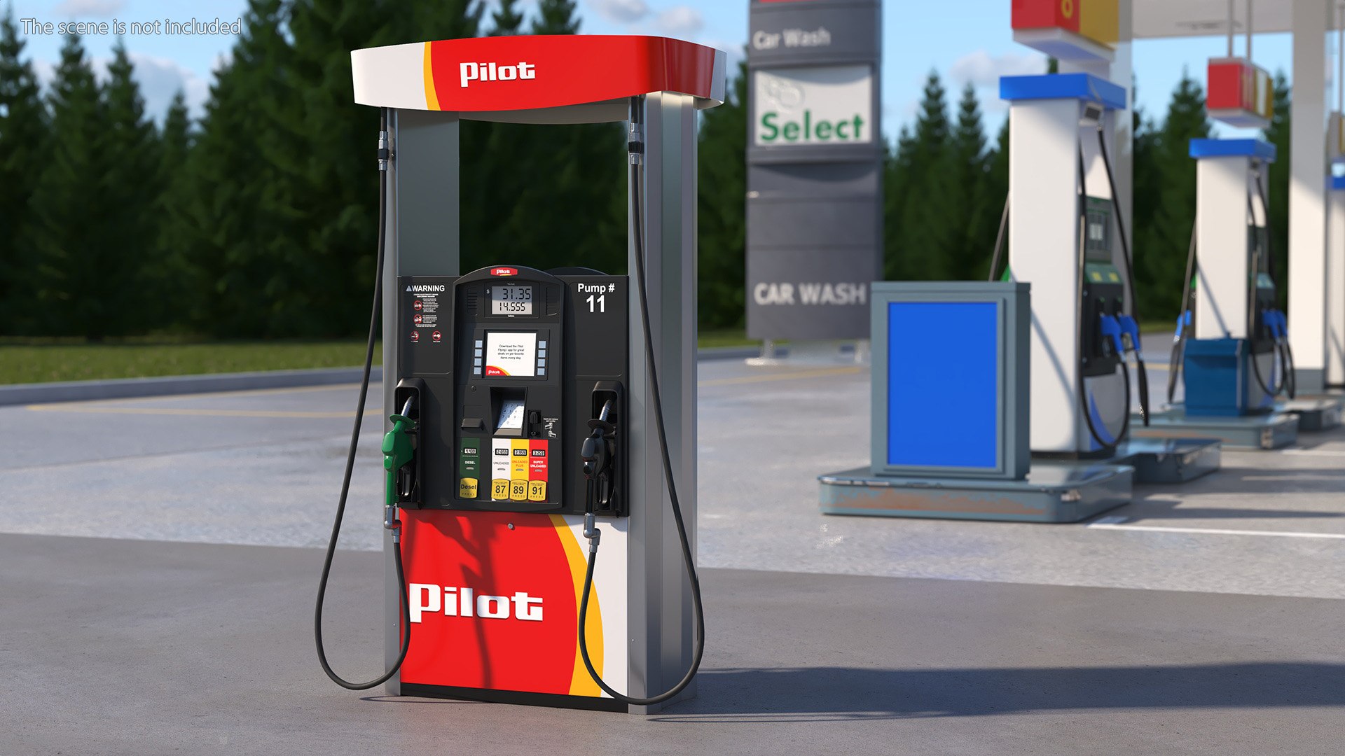 3D Gas Pump Pilot - TurboSquid 2277641