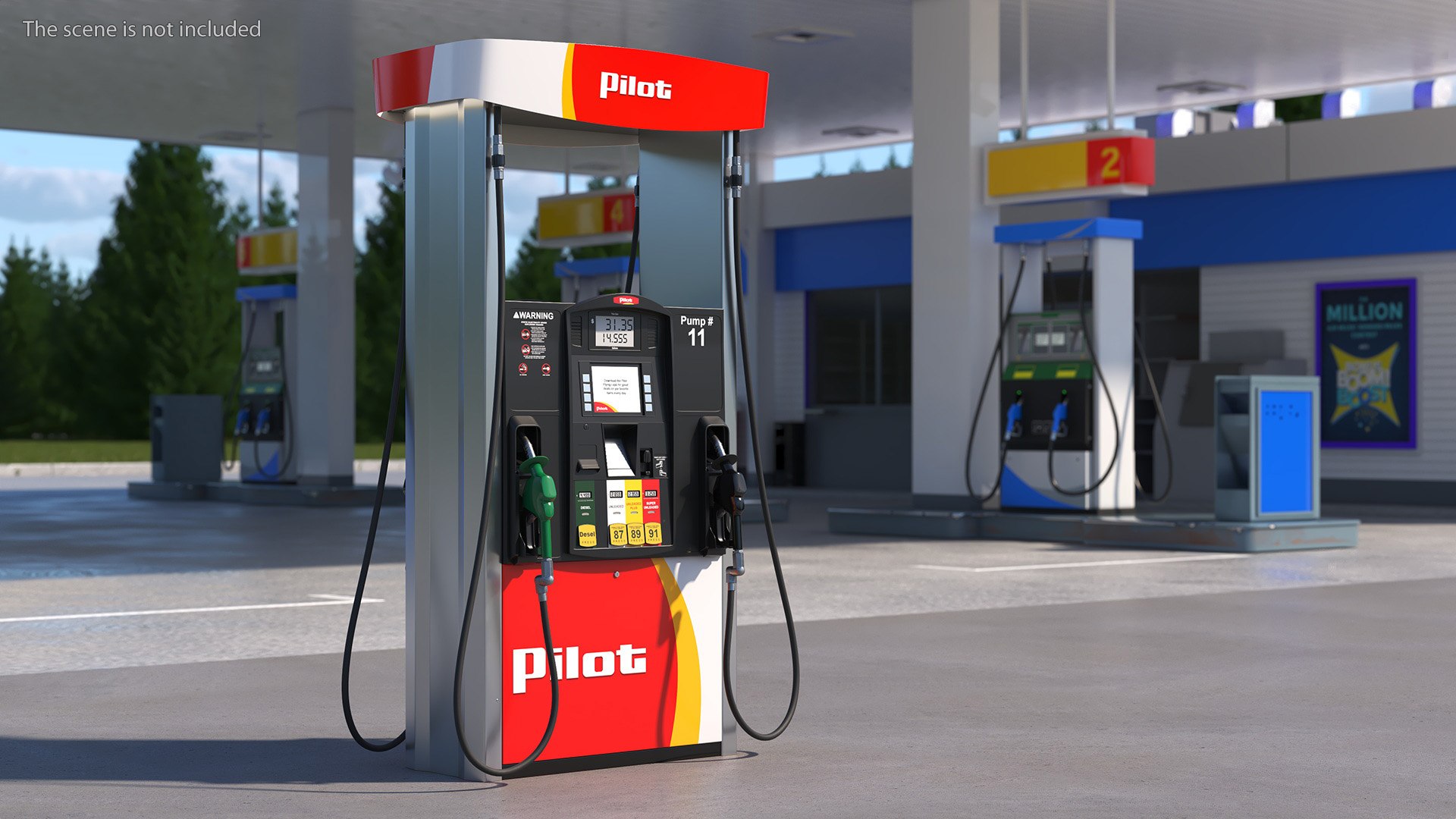3D Gas Pump Pilot - TurboSquid 2277641