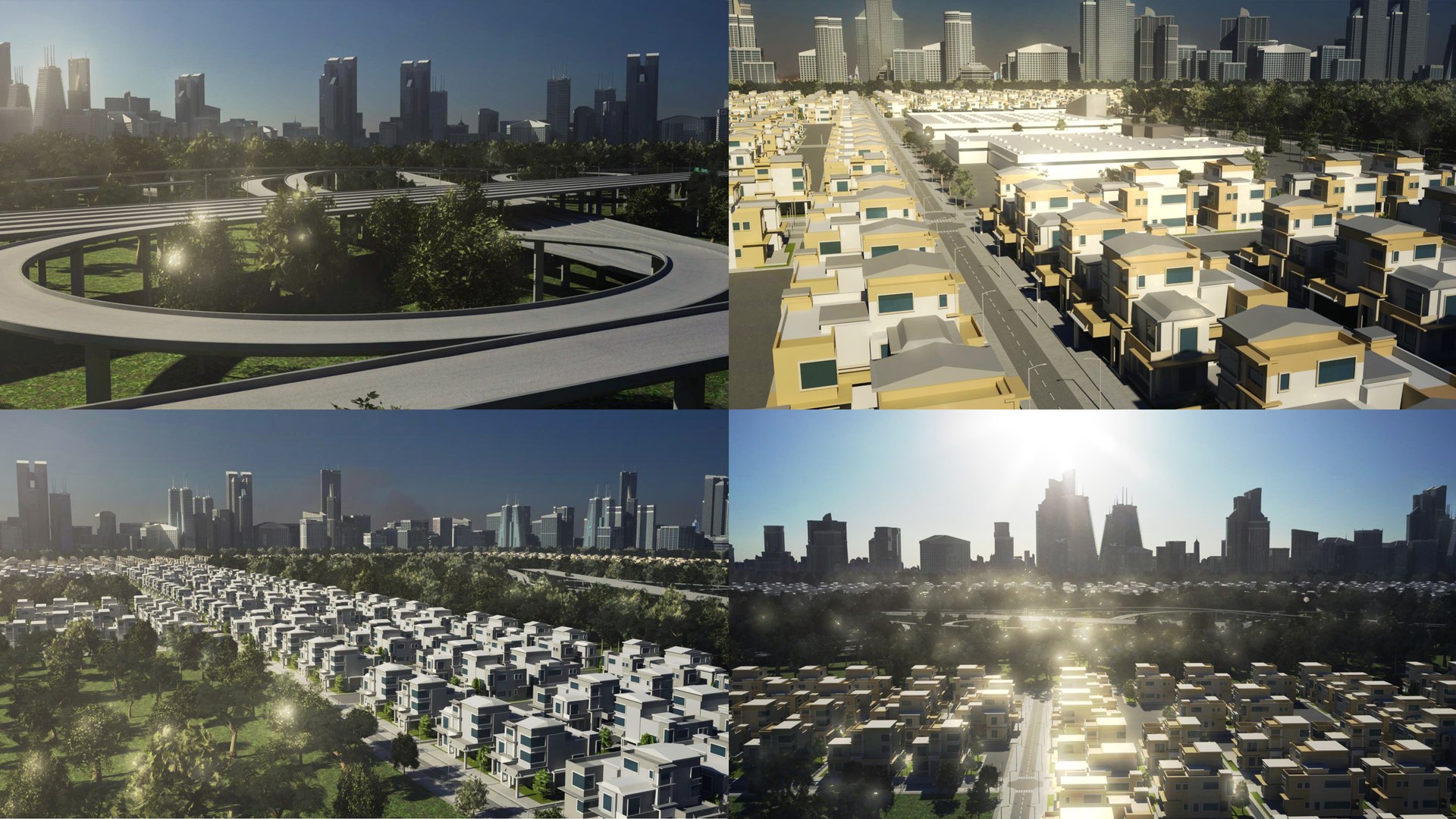 Freeway Suburbs Collection 3D model - TurboSquid 1916476