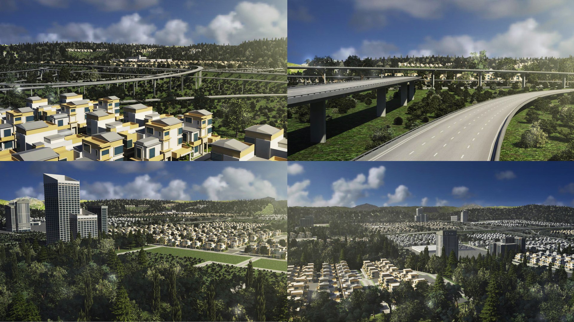 Freeway Suburbs Collection 3D Model - TurboSquid 1916476