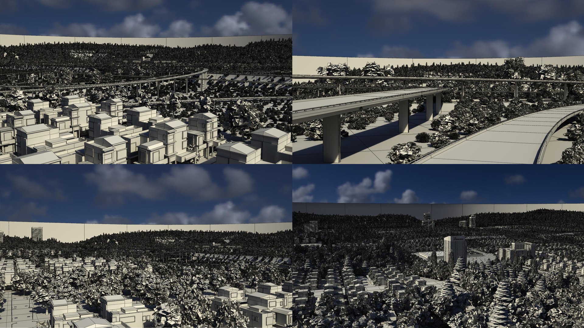 Freeway Suburbs Collection 3D model - TurboSquid 1916476