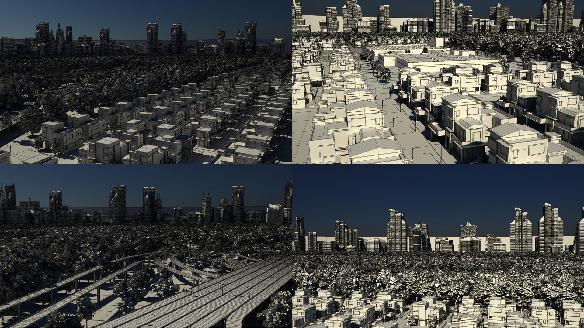 Freeway Suburbs Collection 3D model - TurboSquid 1916476