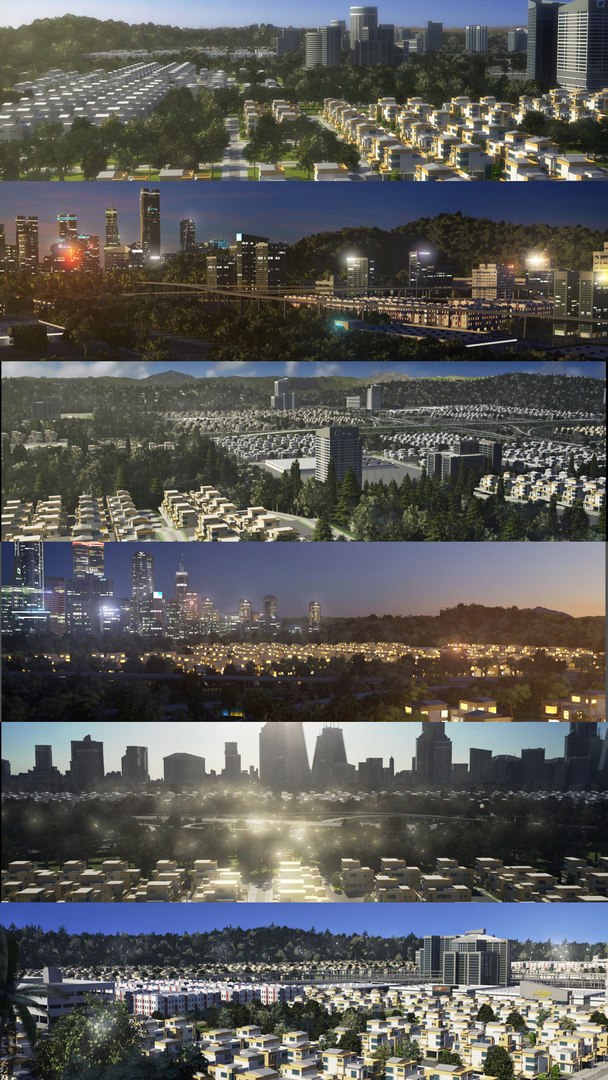 Freeway Suburbs Collection 3D Model - TurboSquid 1916476