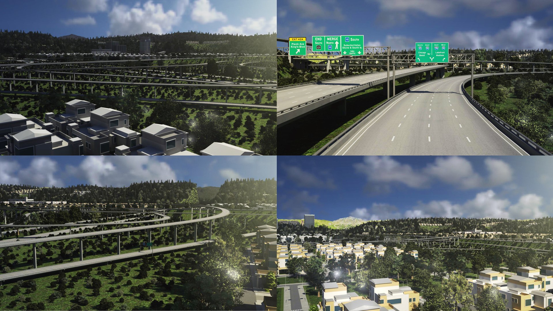 Freeway Suburbs Collection 3D Model - TurboSquid 1916476
