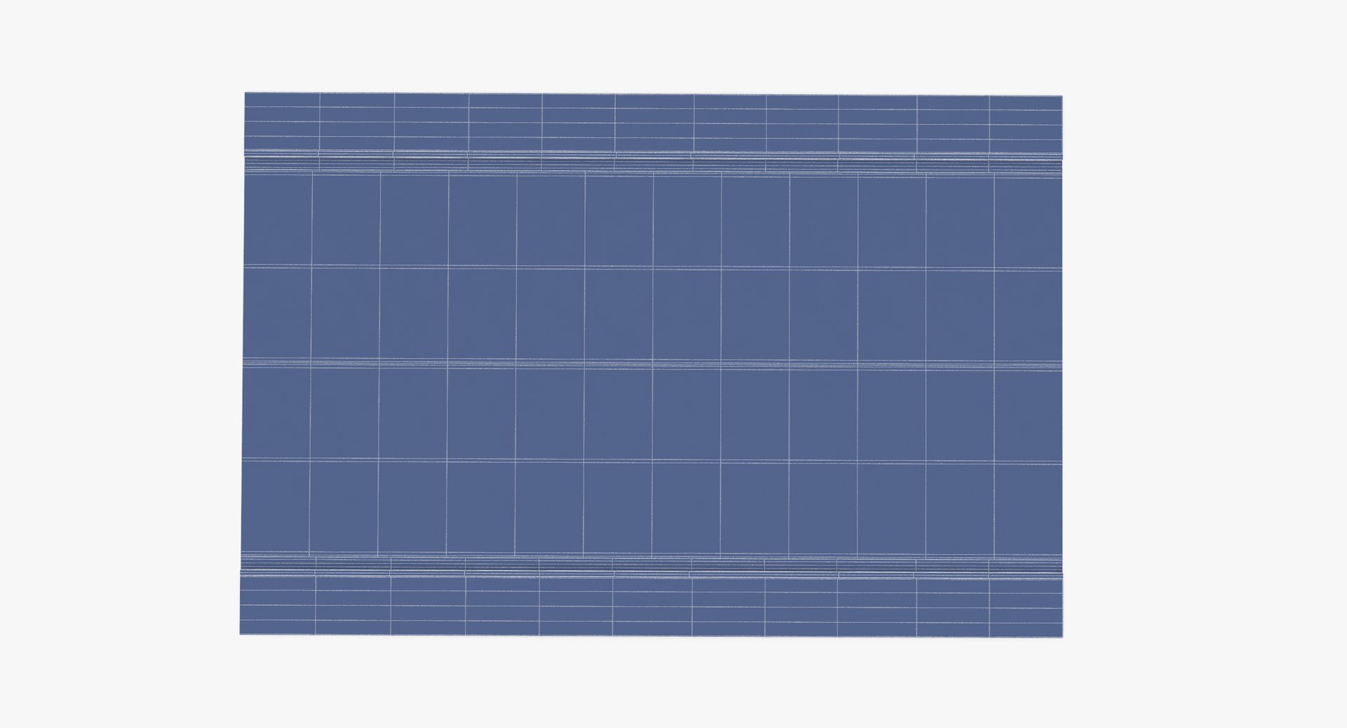 4 Lane Street Straight 3d Model