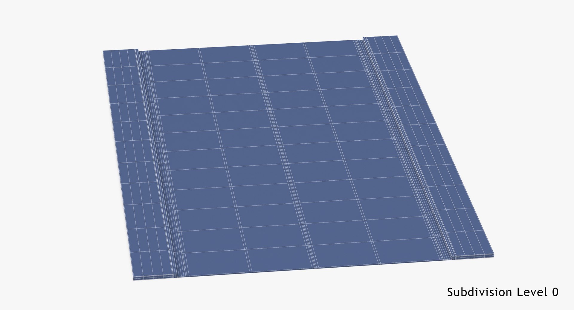 4 Lane Street Straight 3d Model