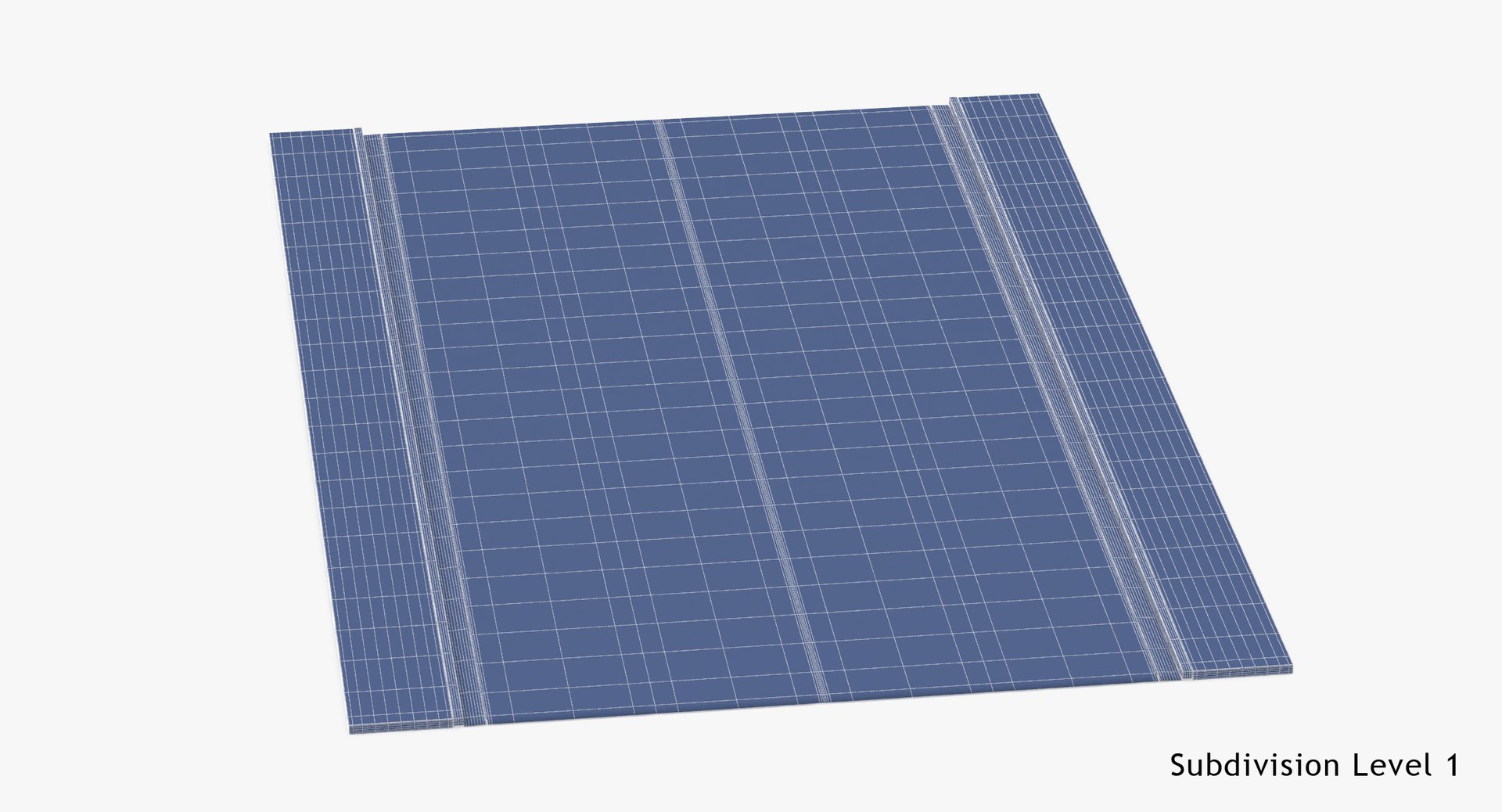 4 Lane Street Straight 3d Model