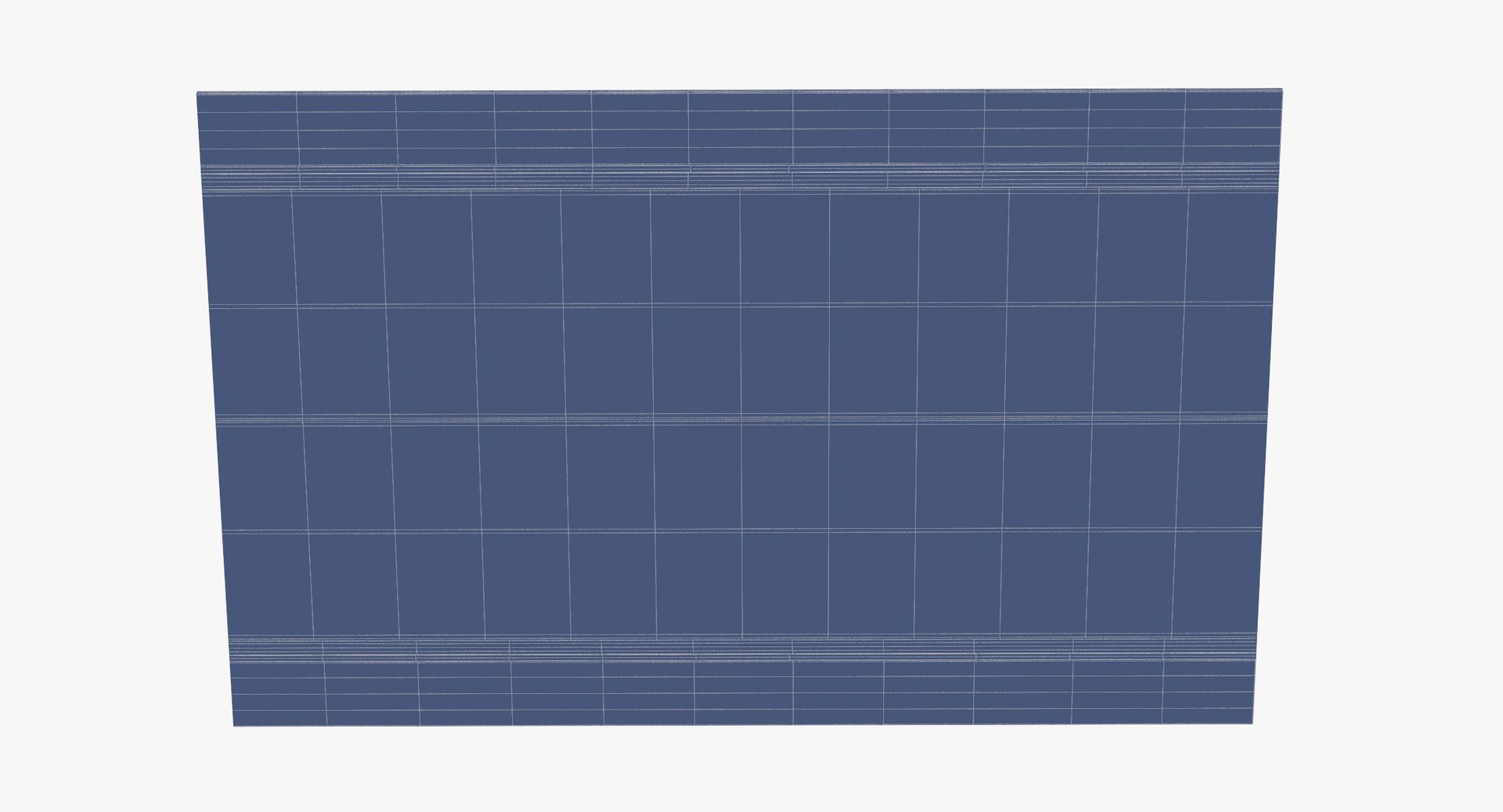 4 Lane Street Straight 3d Model