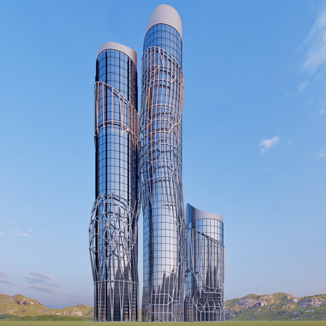 3d City Architecture Turbosquid 1691677 