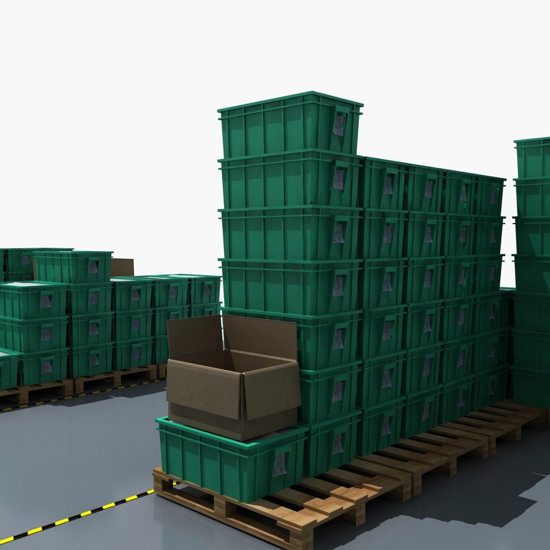 3D Warehouse Storage Boxes - TurboSquid 1392312