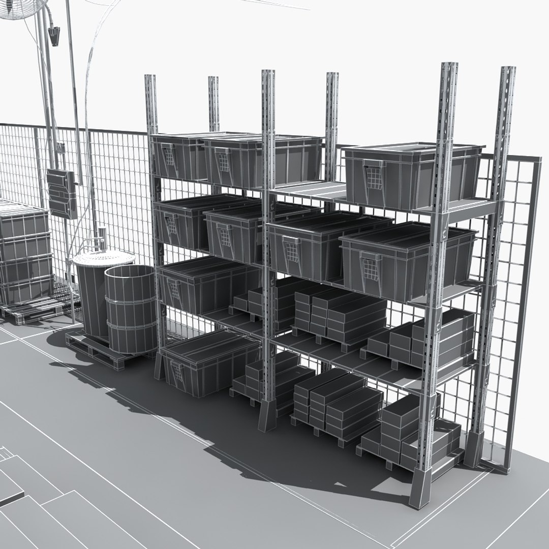 3D Warehouse Storage Boxes - TurboSquid 1392312