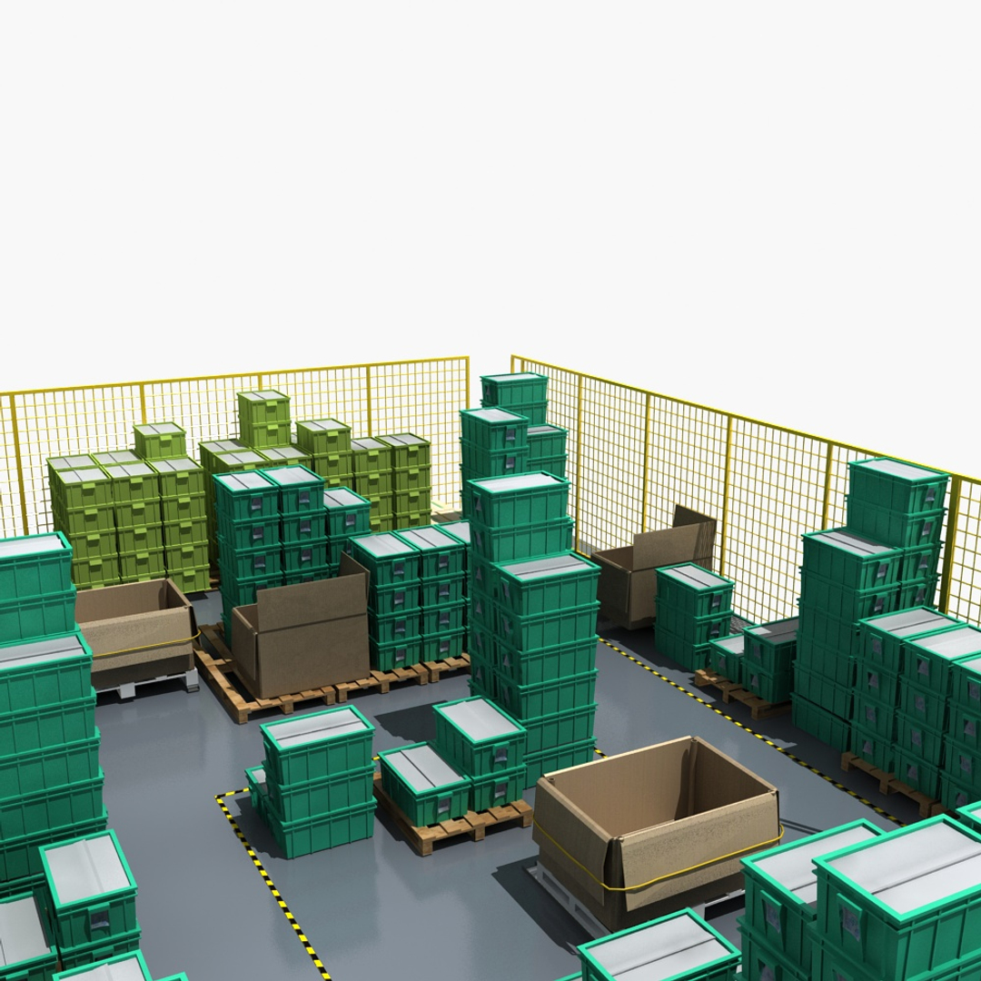 3D warehouse storage boxes - TurboSquid 1392312
