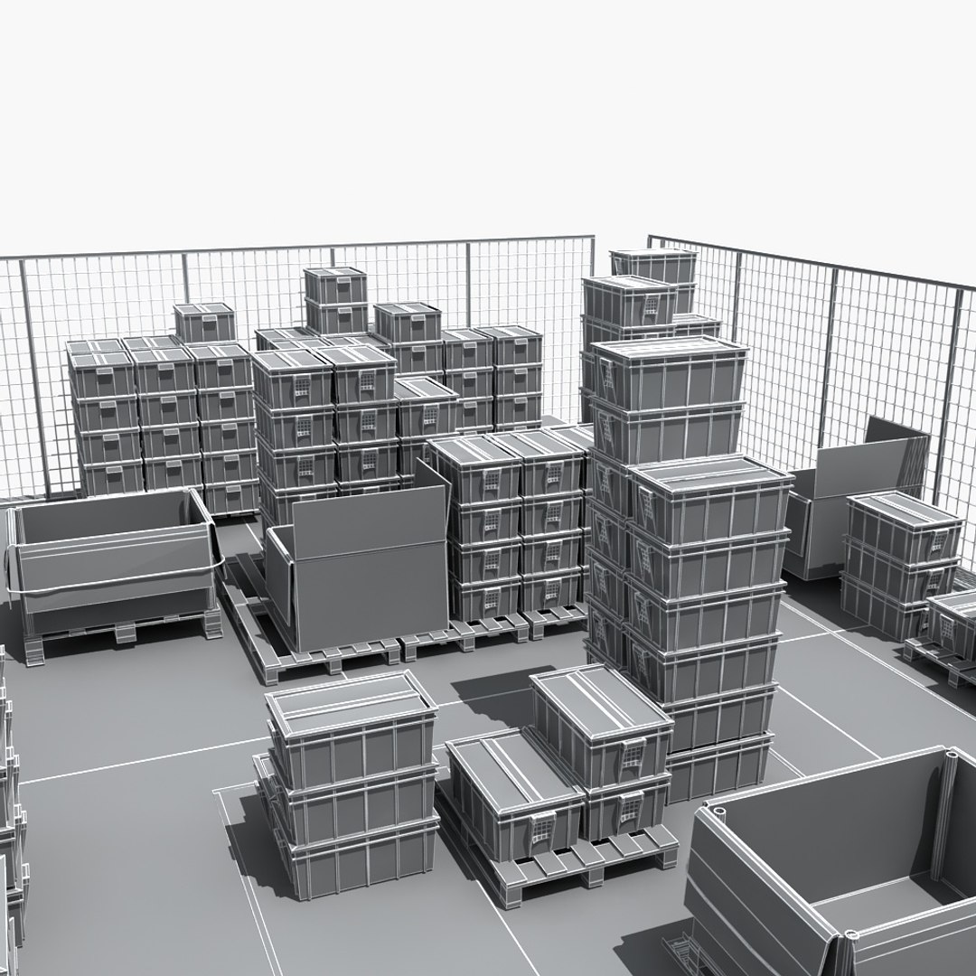 3D Warehouse Storage Boxes - TurboSquid 1392312