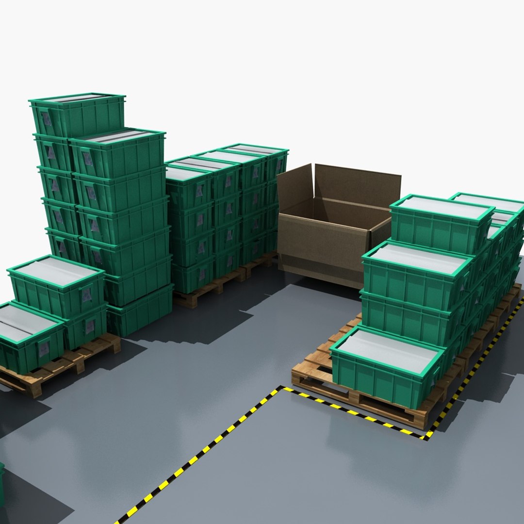 3D Warehouse Storage Boxes - TurboSquid 1392312