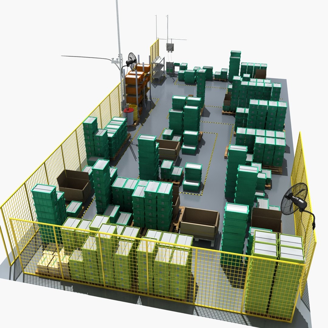 3D Warehouse Storage Boxes - TurboSquid 1392312