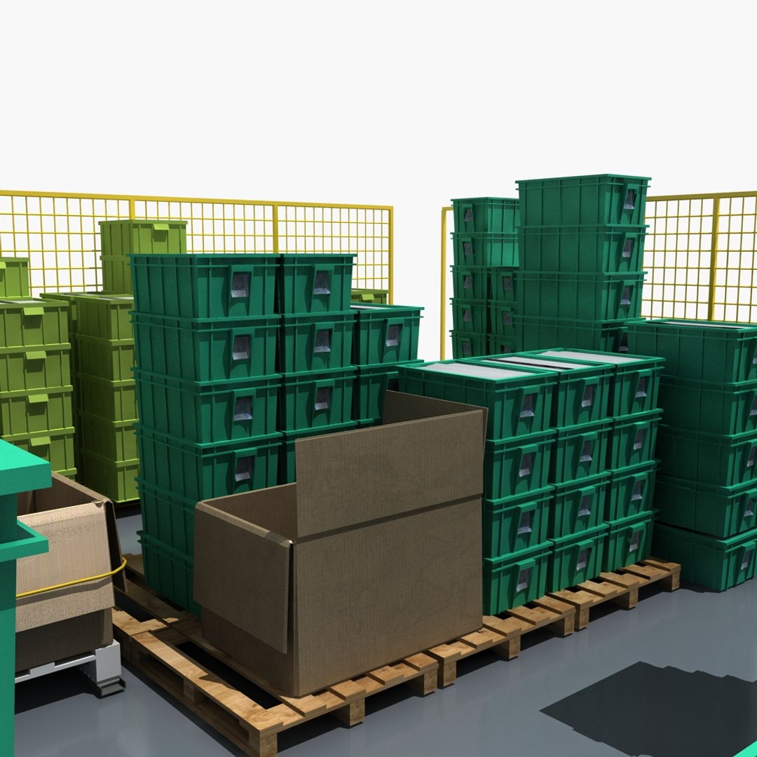 3D Warehouse Storage Boxes - TurboSquid 1392312