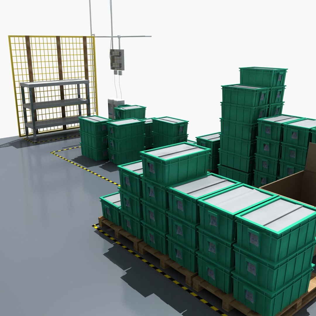 3D Warehouse Storage Boxes - TurboSquid 1392312