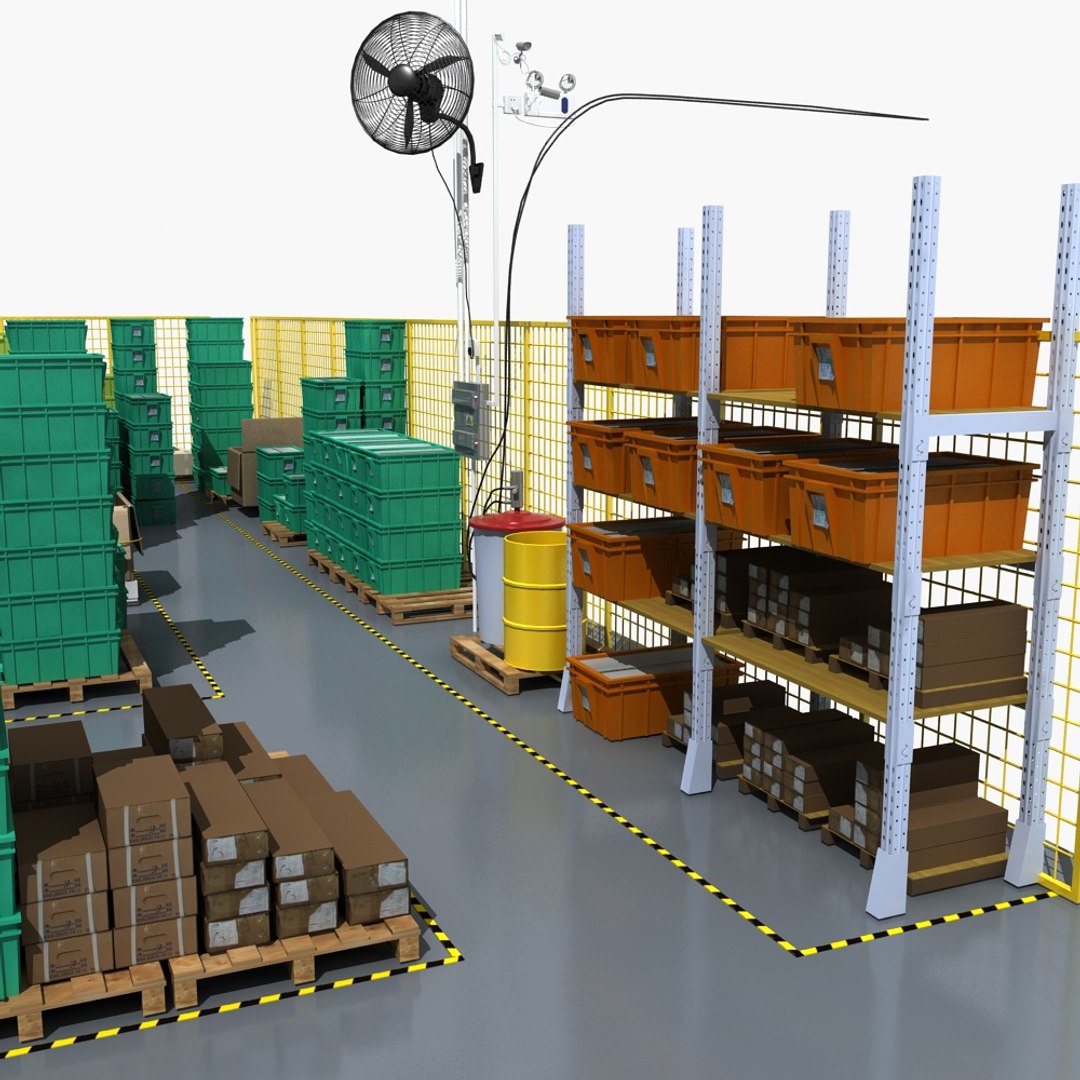 3D Warehouse Storage Boxes - TurboSquid 1392312