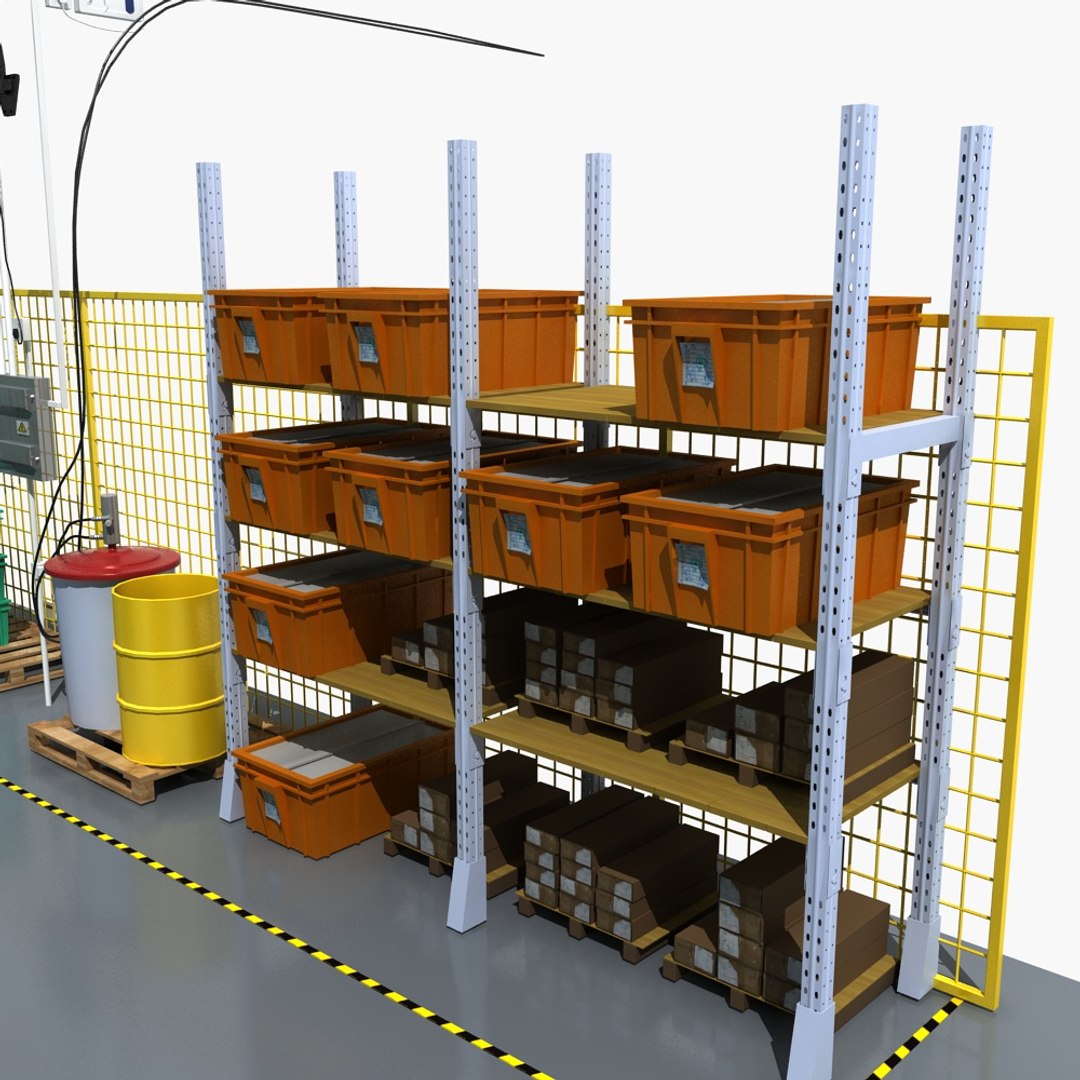 3D Warehouse Storage Boxes - TurboSquid 1392312