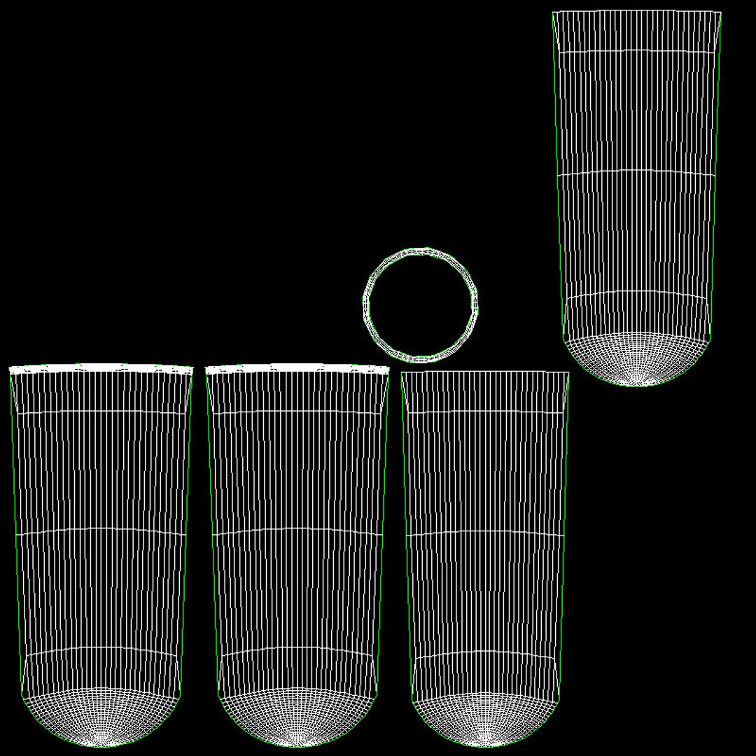 3d Model Small Test Tube Black