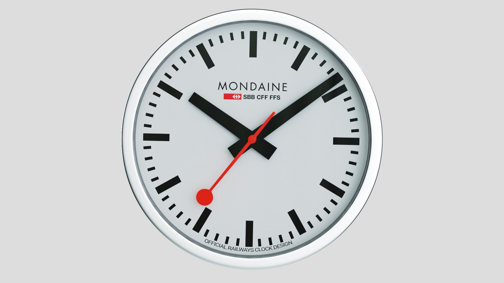 3D Swiss Wallclock Mondaine 40cm - TurboSquid 1665057