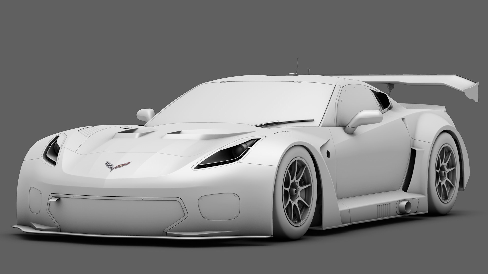 Chevrolet Corvette C7 GT-R GT3 - HP 3D - TurboSquid 2016843