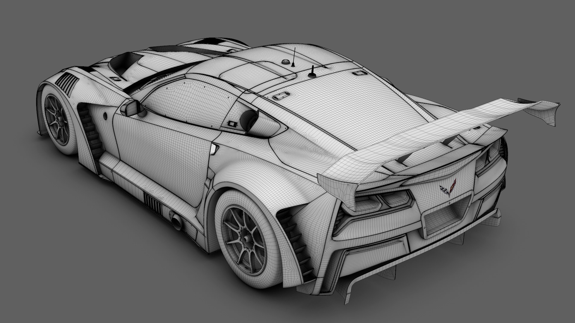 Chevrolet Corvette C7 GT-R GT3 - HP 3D - TurboSquid 2016843