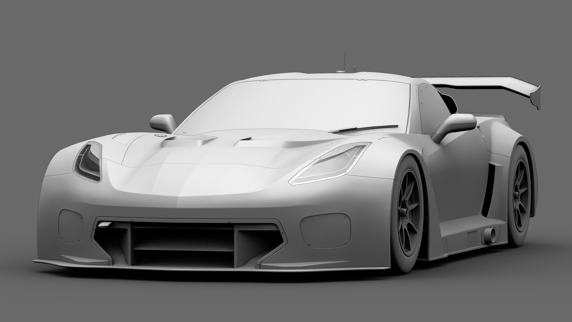 Chevrolet Corvette C7 GT-R GT3 - HP 3D - TurboSquid 2016843