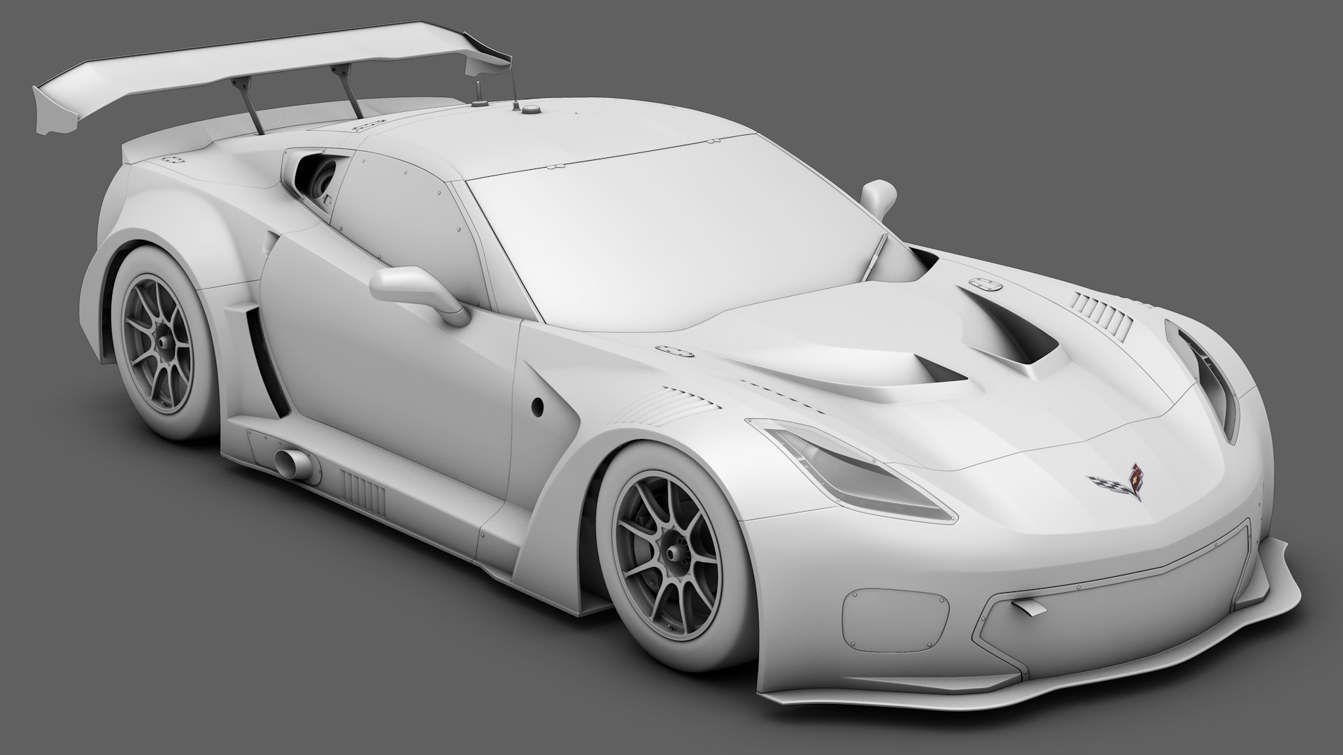 Chevrolet Corvette C7 GT-R GT3 - HP 3D - TurboSquid 2016843