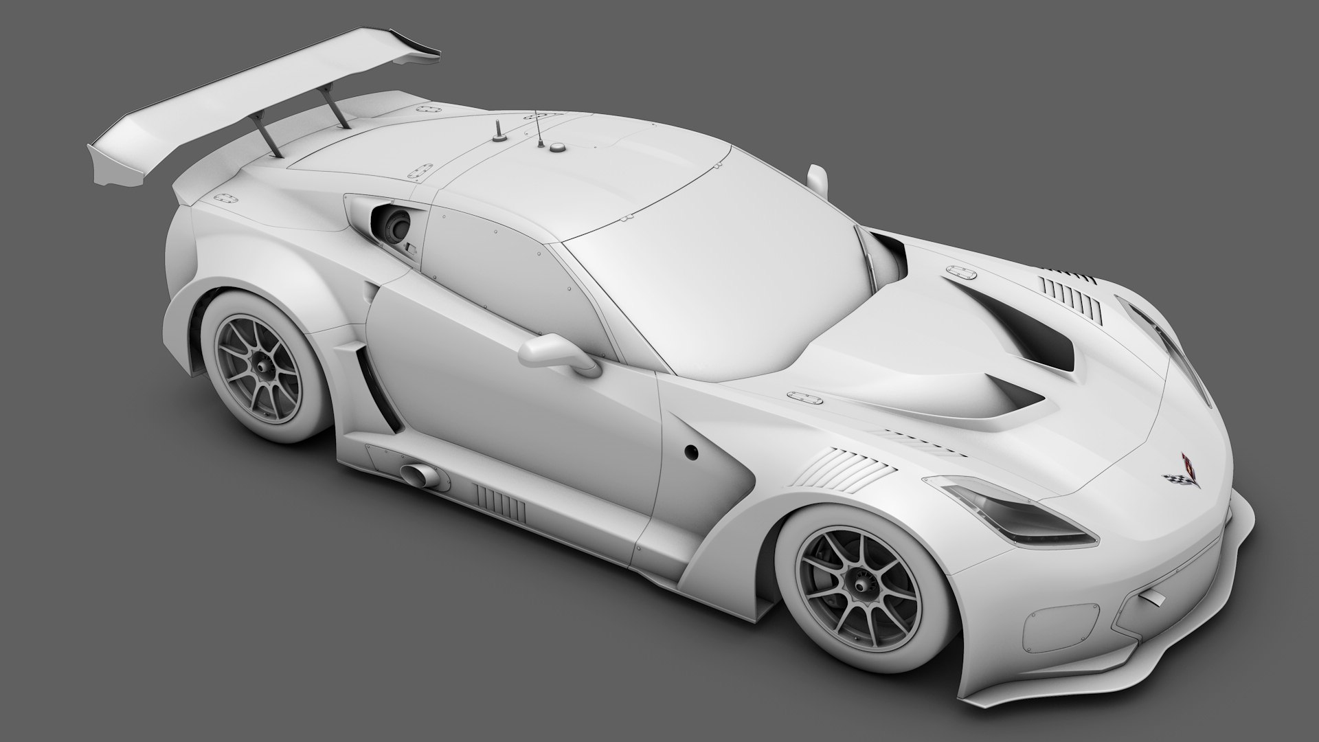 Chevrolet Corvette C7 GT-R GT3 - HP 3D - TurboSquid 2016843