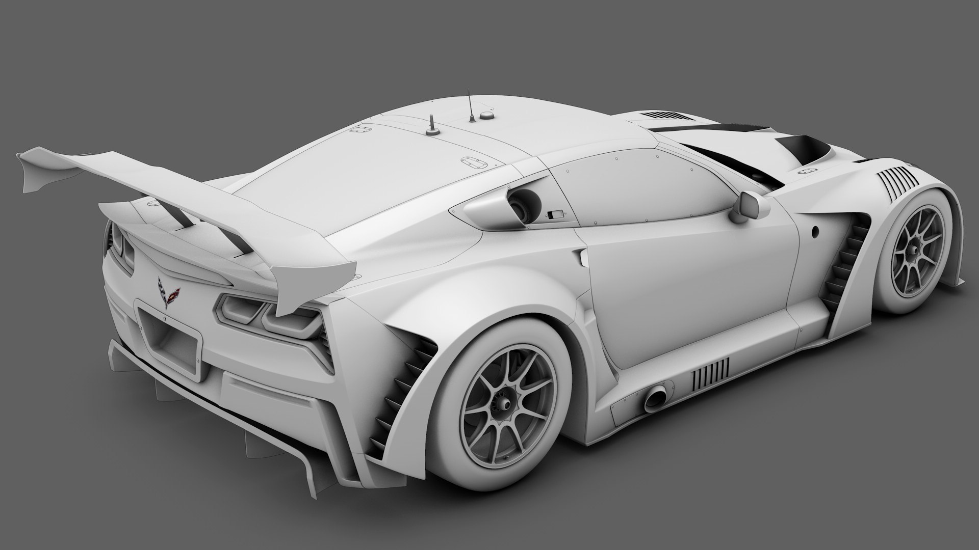 Chevrolet Corvette C7 GT-R GT3 - HP 3D - TurboSquid 2016843