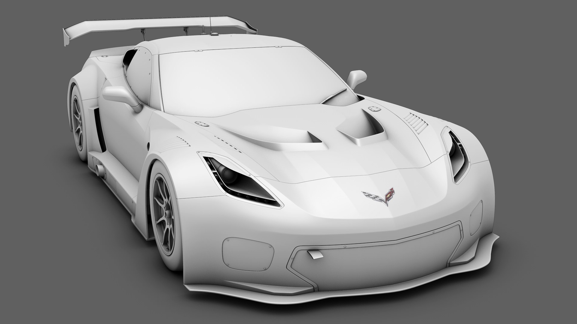 Chevrolet Corvette C7 GT-R GT3 - HP 3D - TurboSquid 2016843