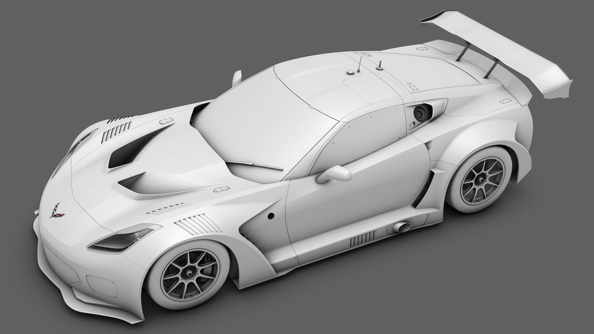 Chevrolet Corvette C7 GT-R GT3 - HP 3D - TurboSquid 2016843
