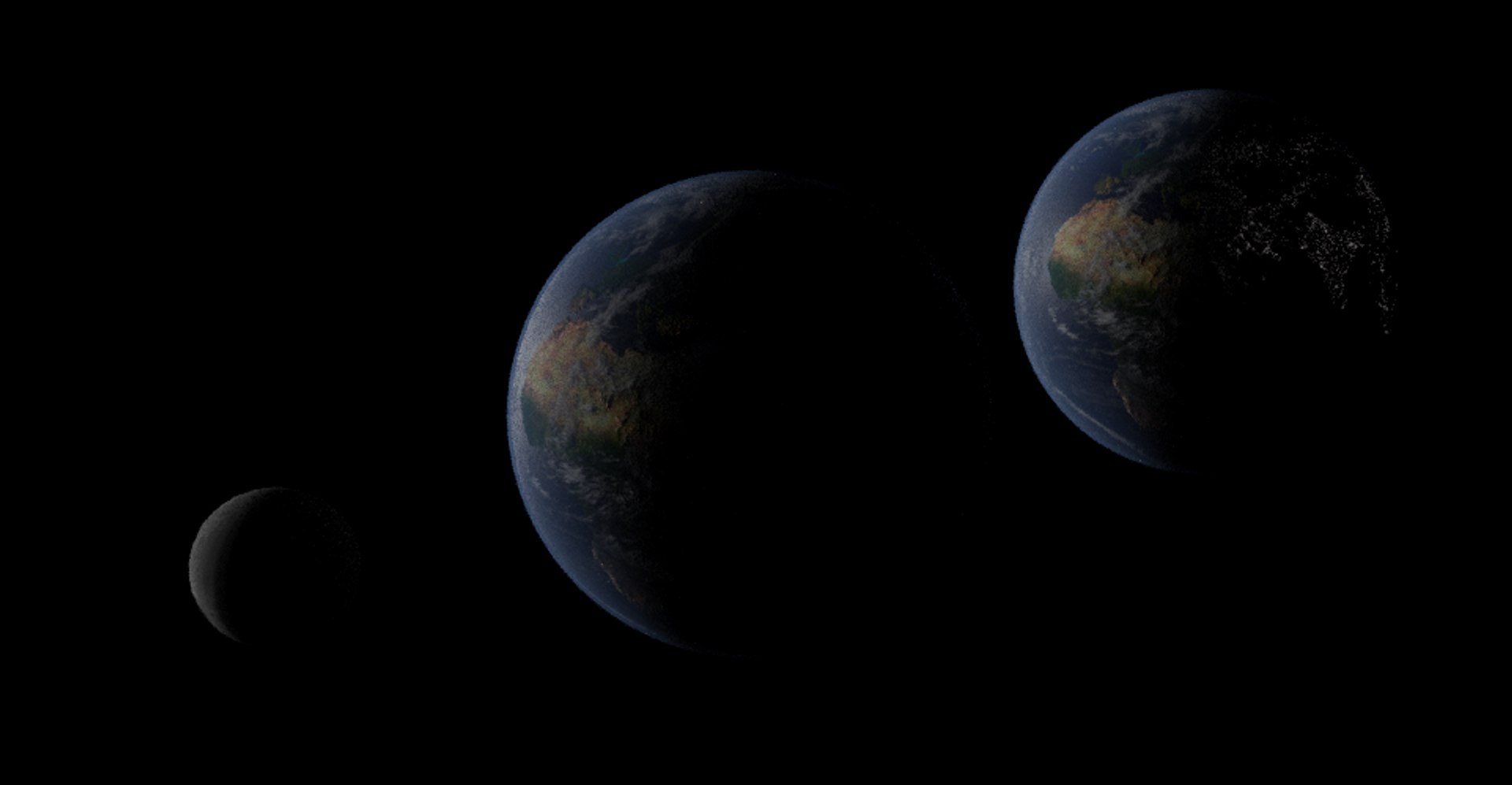 Earth Moon 3D Model - TurboSquid 1379449